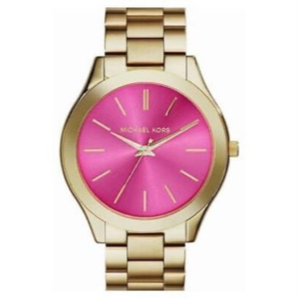 MICHAEL Michael Kors | Accessories | Michael Kors Pink And Gold Watch ...